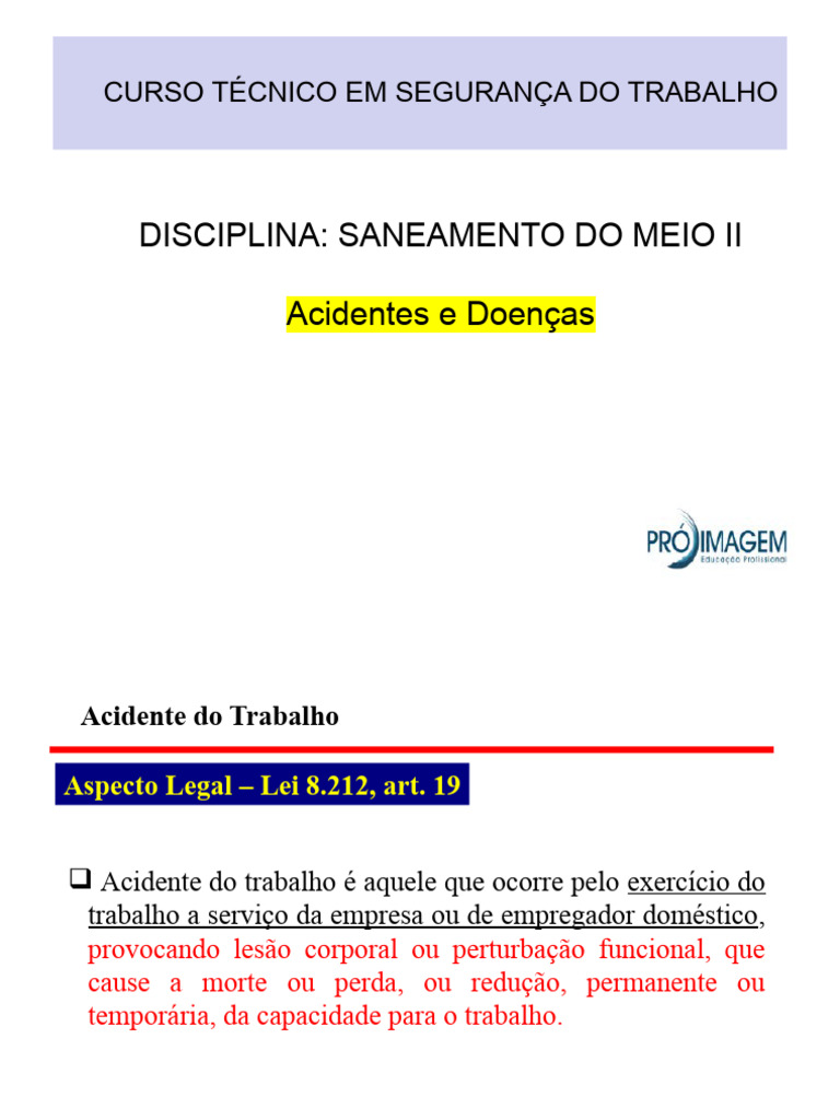 Acidente Do Trabalho1 | PDF | Direito