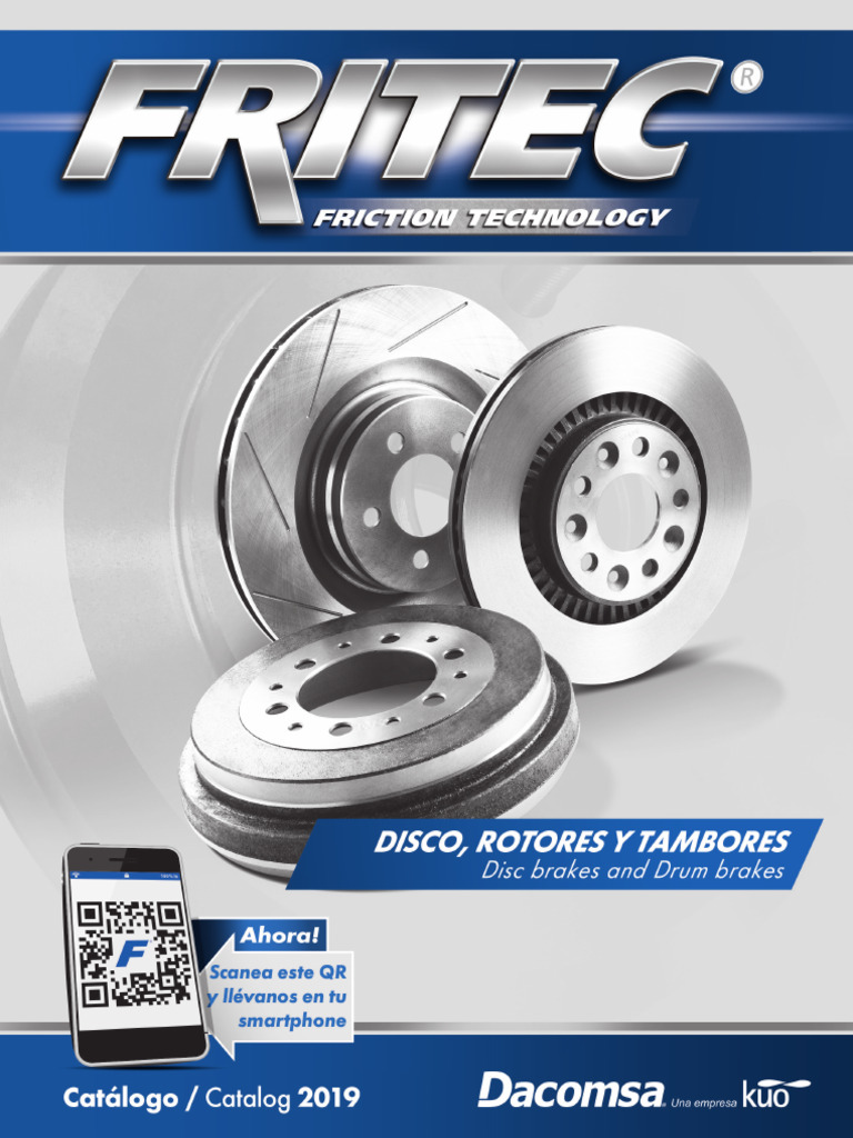 Catalogo de Rotores Fritec 2019 | PDF | Sistema de freno antibloqueo ...