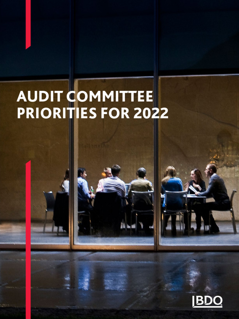 Audit Committe Priorities 2022 Pdf Audit Audit Committee