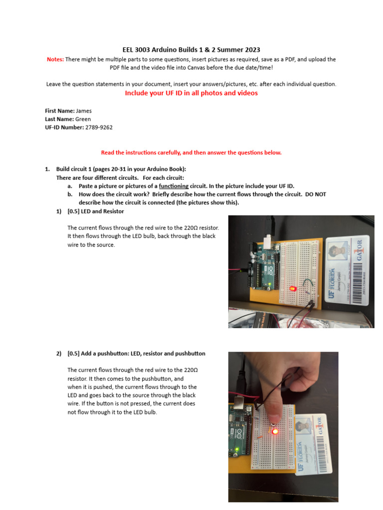 EEL3003 Summer2023 Homework2b | PDF | Series And Parallel Circuits ...