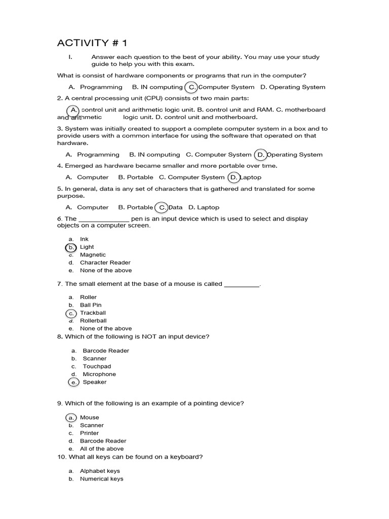 Computer Pdf Computer Hardware Operating System