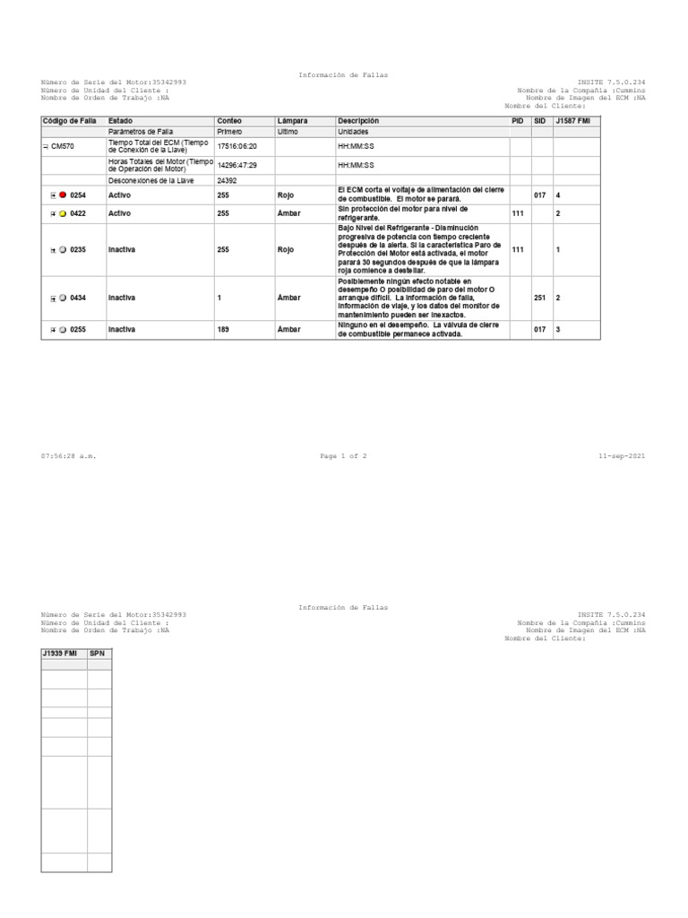 ST14 - 05 Diagnostico Cummins Insite | PDF