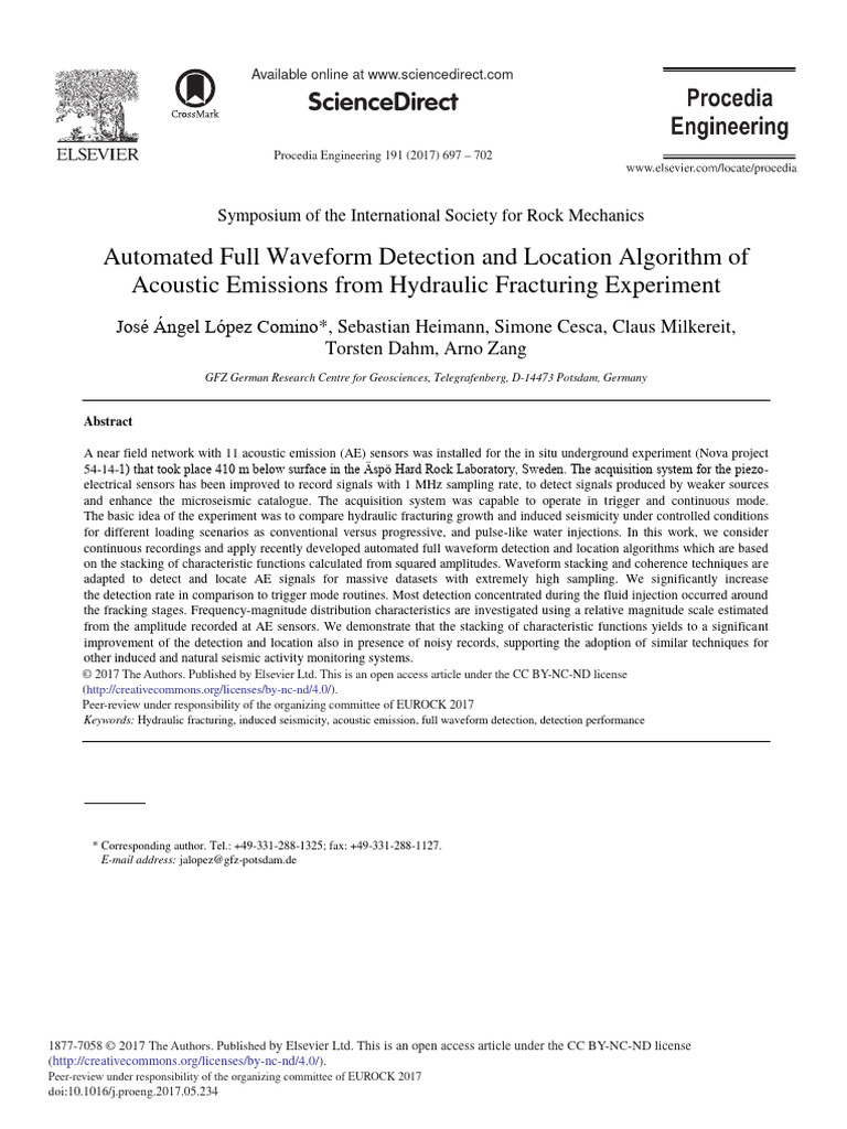 Automated Full Waveform Detection and Location Algorithm of - 2017 - Procedia E | PDF ...