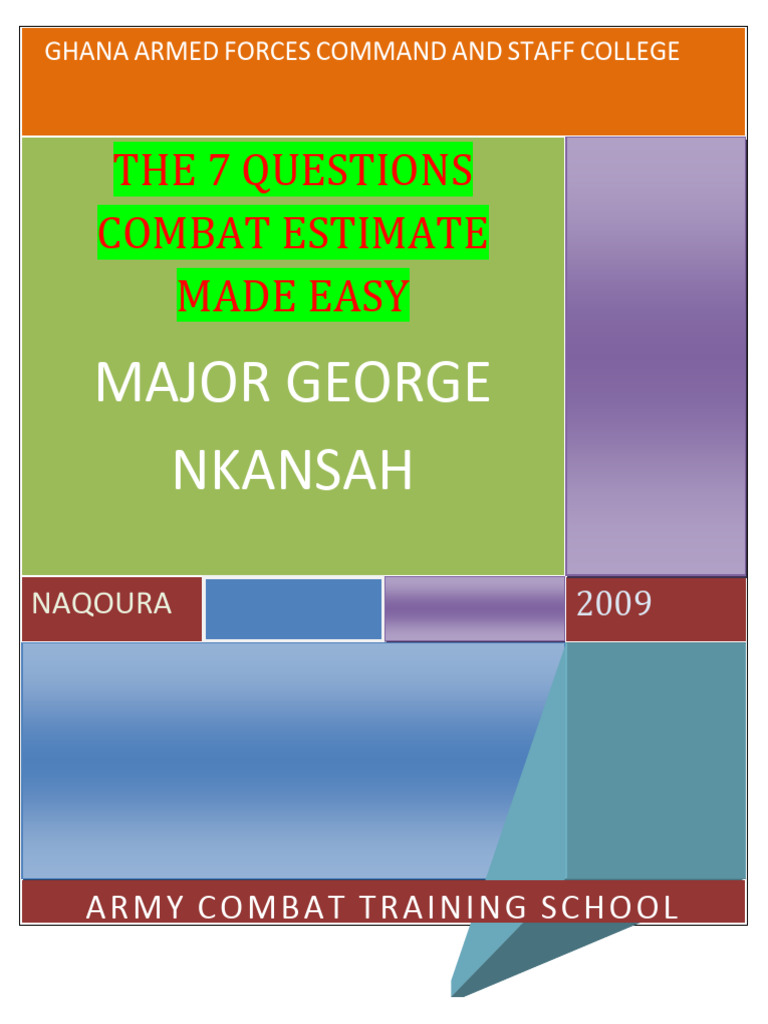 7 Questions Combat Estimate | Download Free PDF | Decision Making | Weather