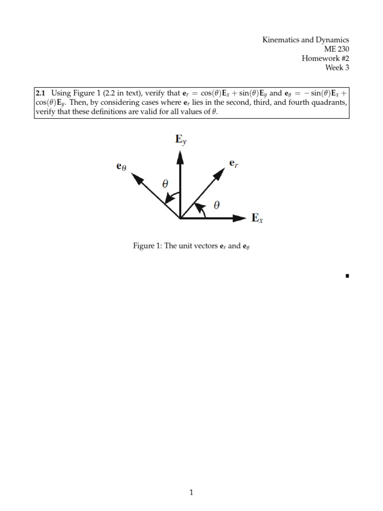 Kinematics and Dynamics Homework Solutions | PDF | Acceleration | Force