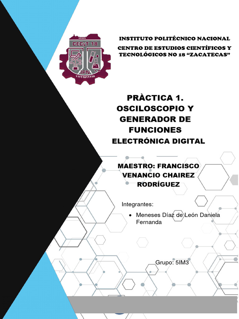 Práctica 1 Osciloscopio | PDF | Electrónica | Microcontrolador