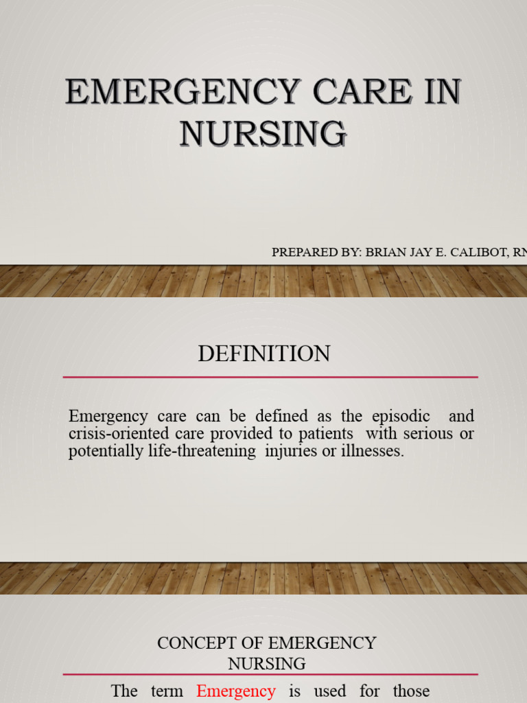 Emergency Nursing Teaching | PDF | Injury | Emergency Department