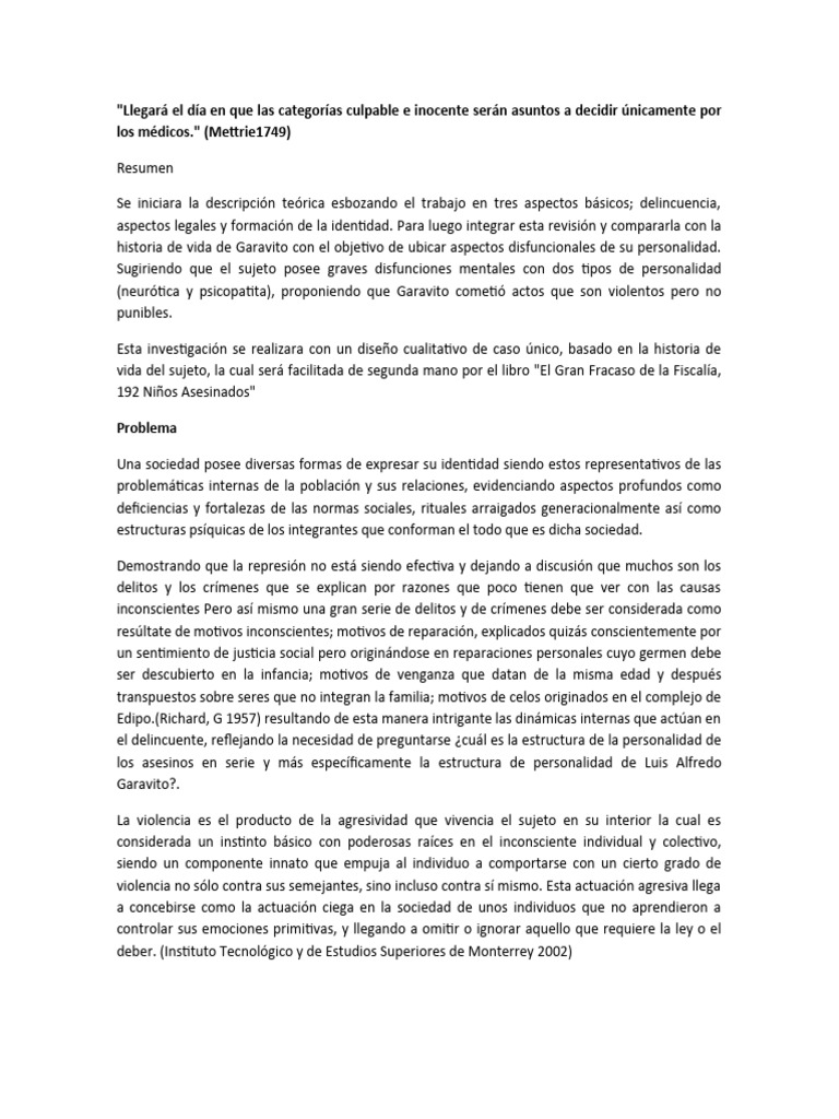 Caso Garavito | PDF