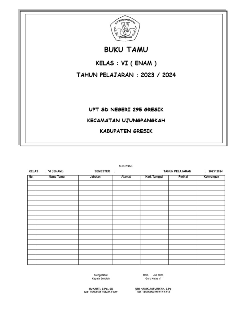 Buku Tamu | PDF