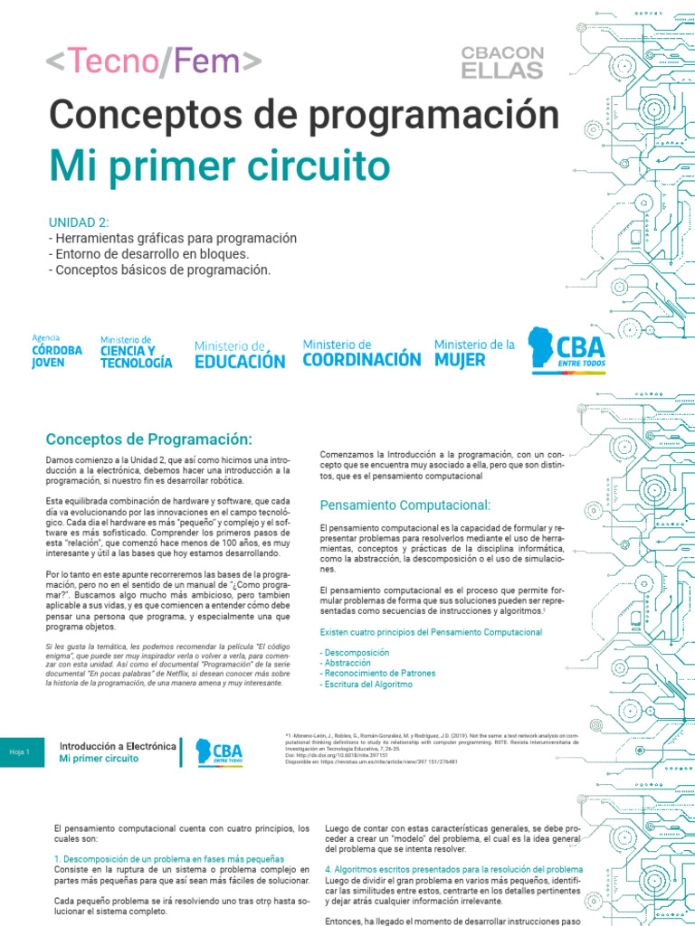 Conceptos de Programación - Mi Primer Circuito | PDF | Algoritmos ...