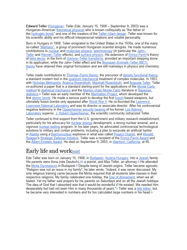 Edward Teller | PDF