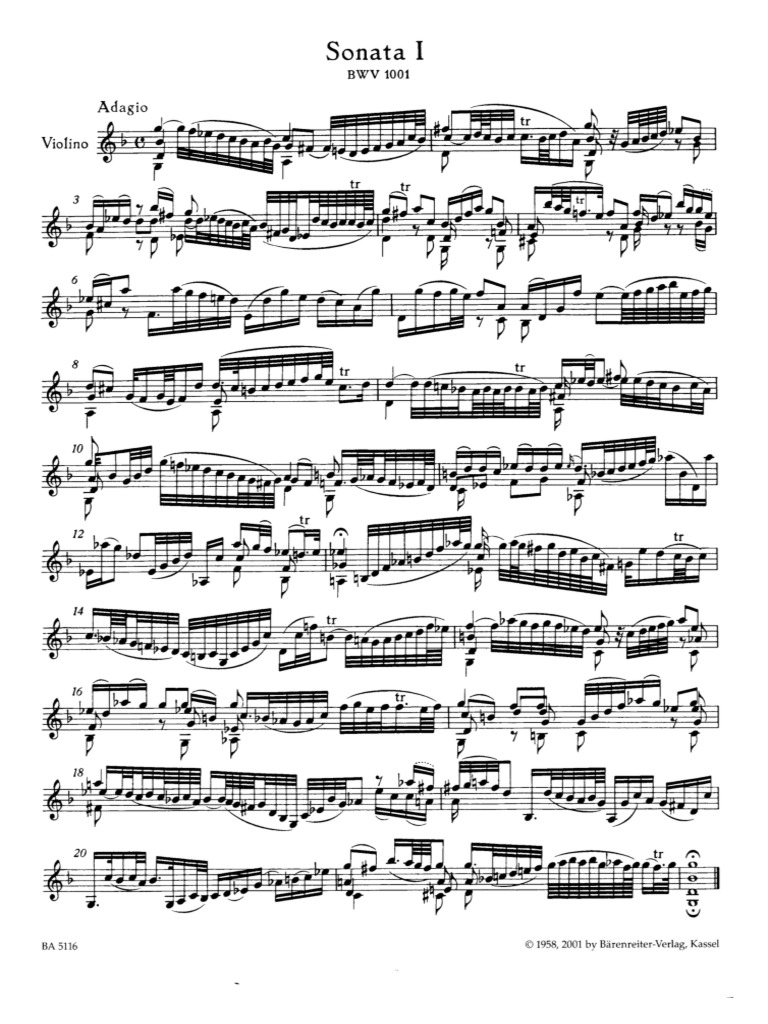 Bach Sonatas and Partitas | PDF