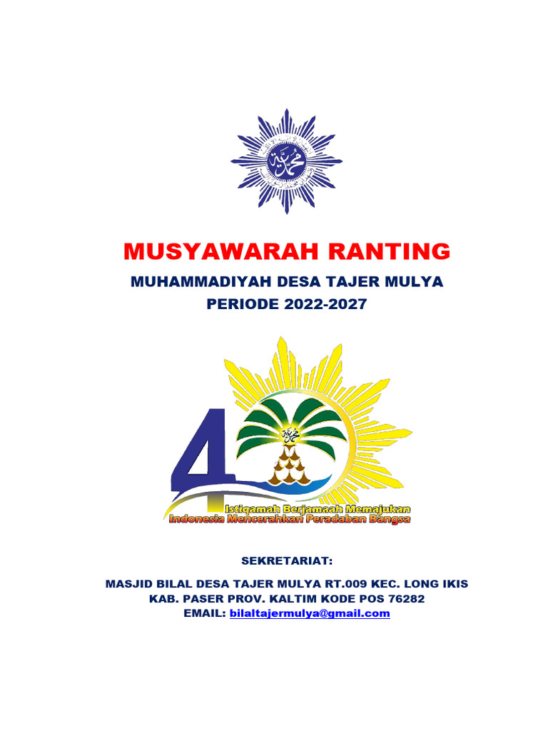 Panduan Musyawarah Ranting 1 | PDF