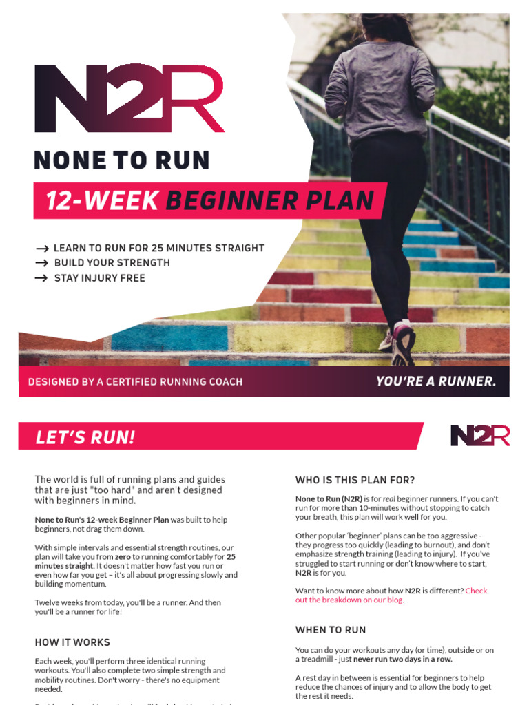 N2R 12-Week Plan (2023) | PDF | Running
