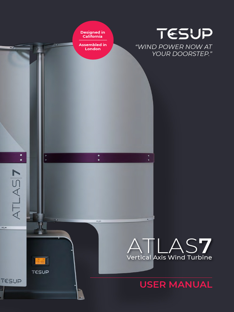 TESUP ATLAS7 Wind Turbine User Manual | PDF | Power Inverter | Wind Turbine