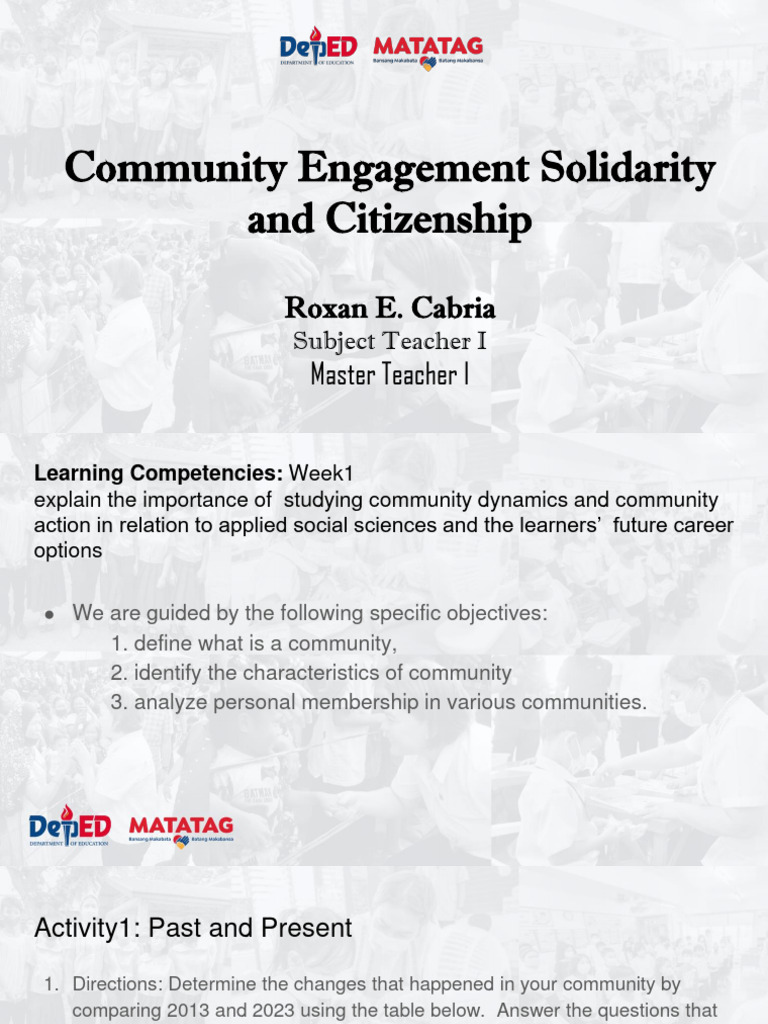 A Complete Cesc Module Guide | PDF | Community | Citizenship