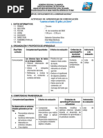 Sesión de Aprendizaje Escuchamos Un Cuento | PDF | Aprendizaje | Evaluación