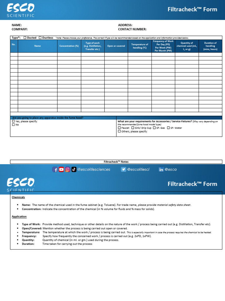 Product Form Filtracheck V.A Jan2021 | PDF | Distillation | Temperature