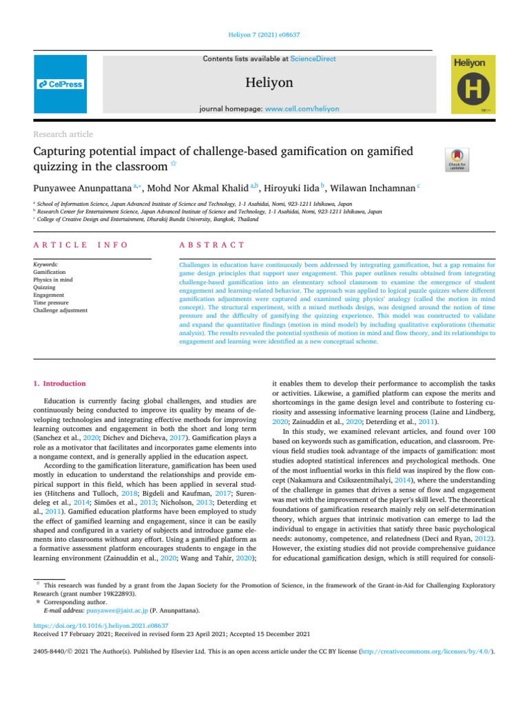 Game Quiz (Kahoot) | PDF | Motivation | Motivational