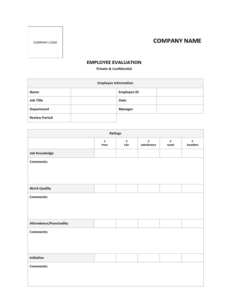 Performance Appraisal Template | PDF