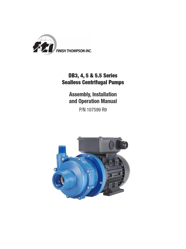 DB Manual - Operational DB3-5.5 OIM (107599) | Download Free PDF | Pump ...