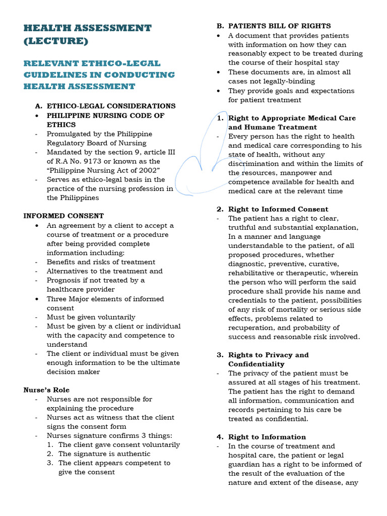 Health Assessment | PDF | Nursing | Patient
