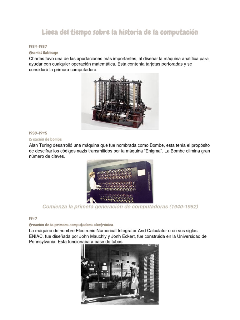 Línea del tiempo de la computación | PDF | Apple Inc. | Equipo
