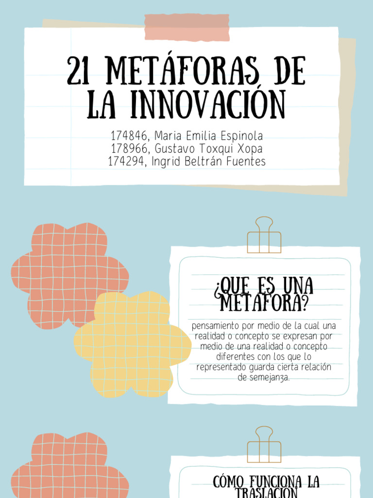 ACT9. Las 21 Metáforas para Innovar | PDF | Metáfora