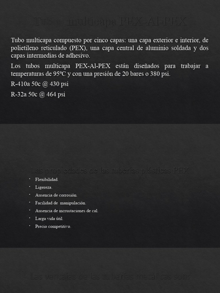 Tubos Multicapa PEX Al PEX | PDF