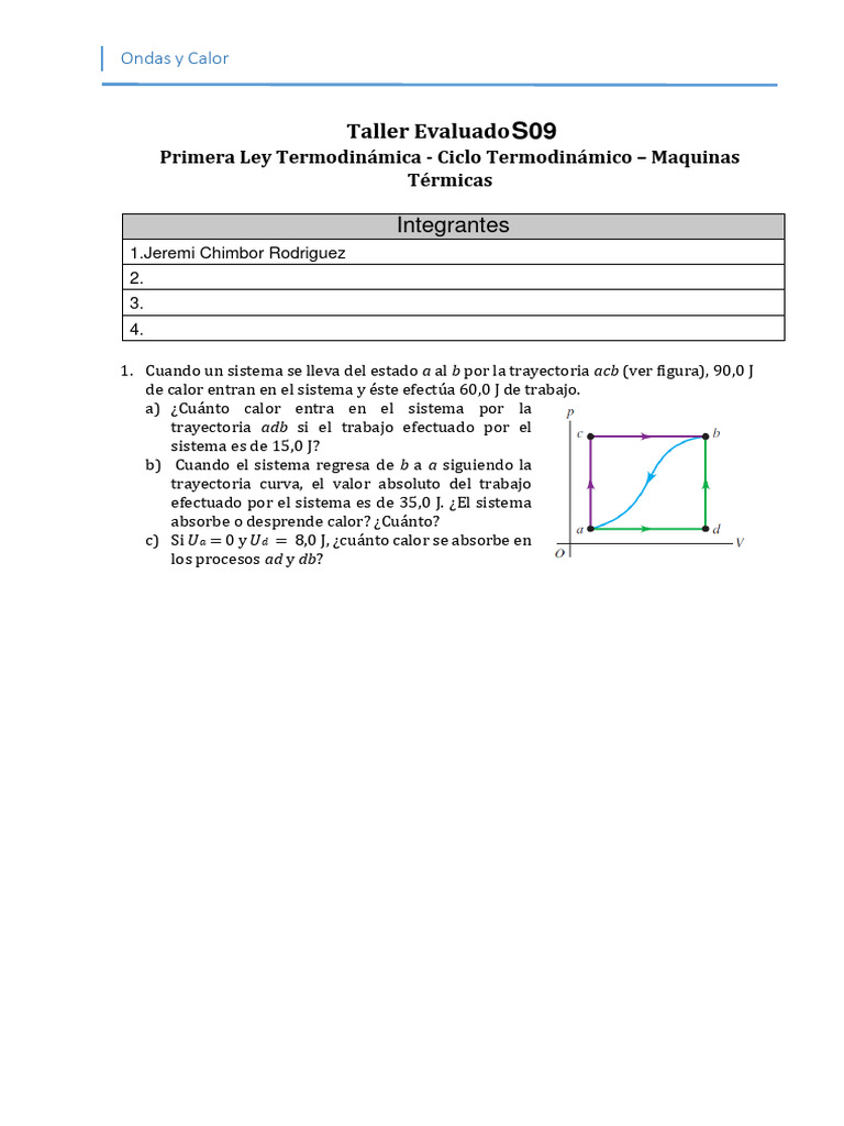 Taller Evaluado Ondas y Calor N9 | PDF