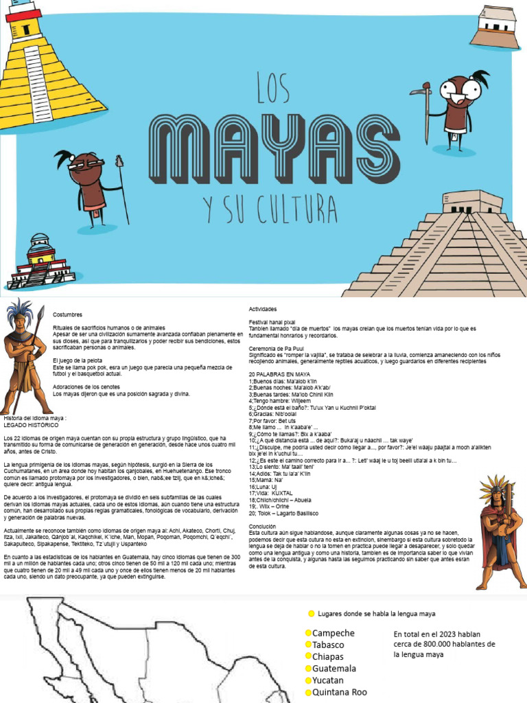 Los Mayas y Su Cultura | PDF | Pueblos mayas | Mesoamérica
