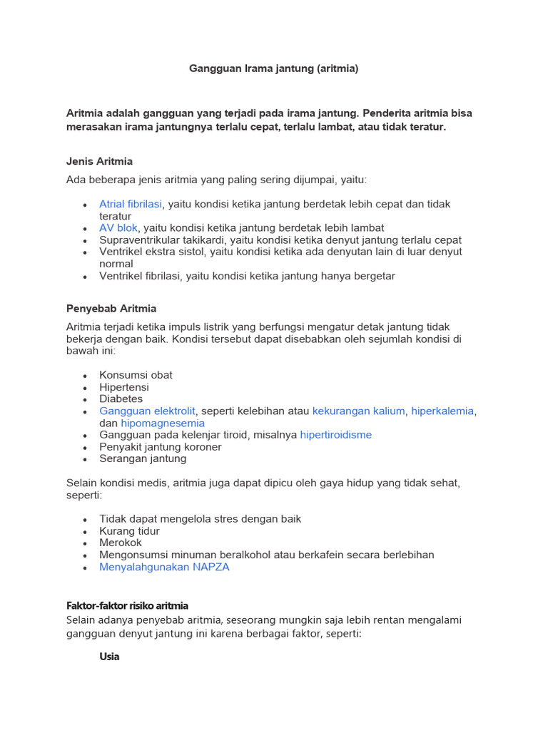 Gangguan Irama Jantung | PDF | Kesehatan Holistik