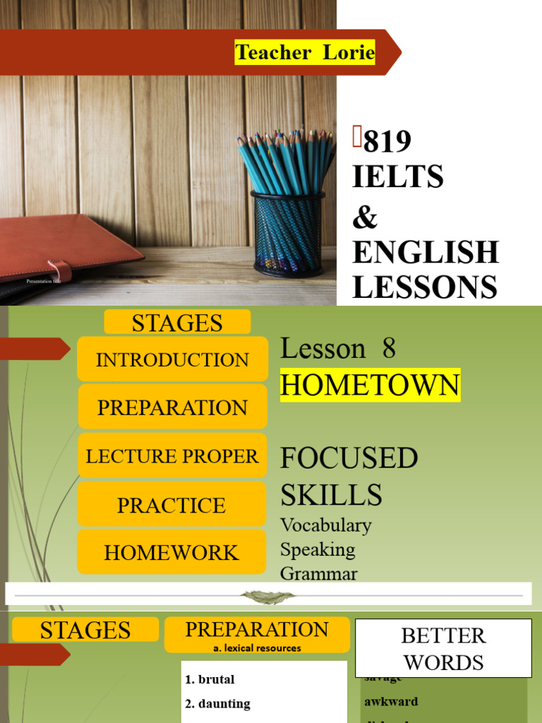 Lesson 8 IELTS LESSON | PDF | Question | Communication