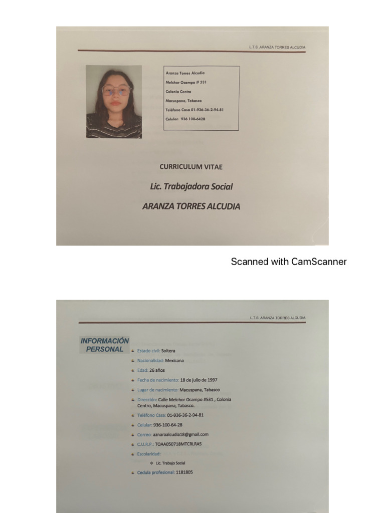 CV - Soli - em - Lts Aranza Torres Alcudia-1 | PDF