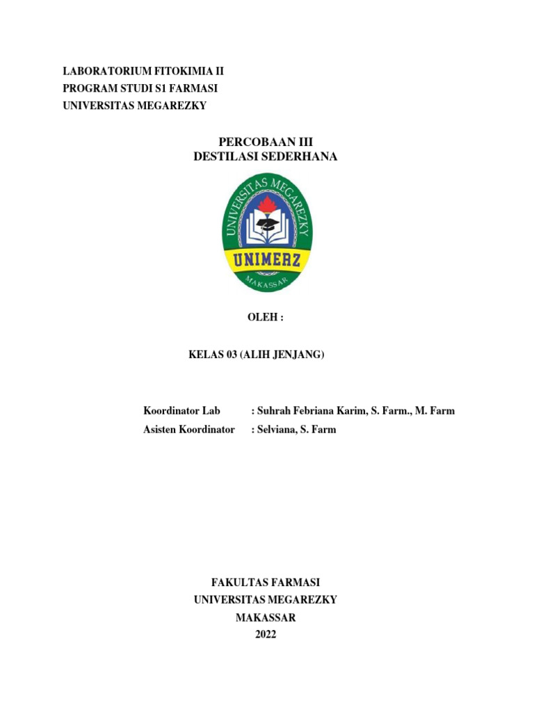 Perc. 3 - Destilasi Sederhana (Revisi) | PDF