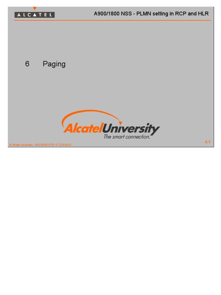 Paging in GSM Network | PDF