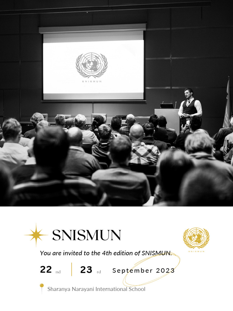 SNISMUN Invitation | PDF | United Nations | International Relations
