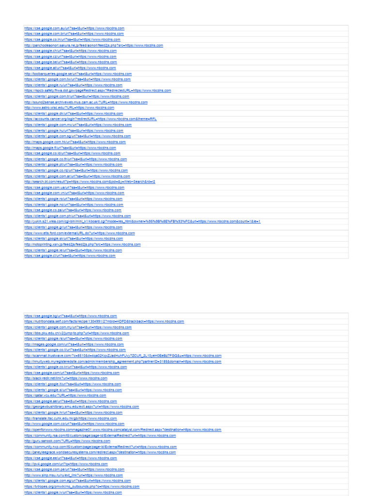 Link Google Nbcdns - Sheet8 | PDF