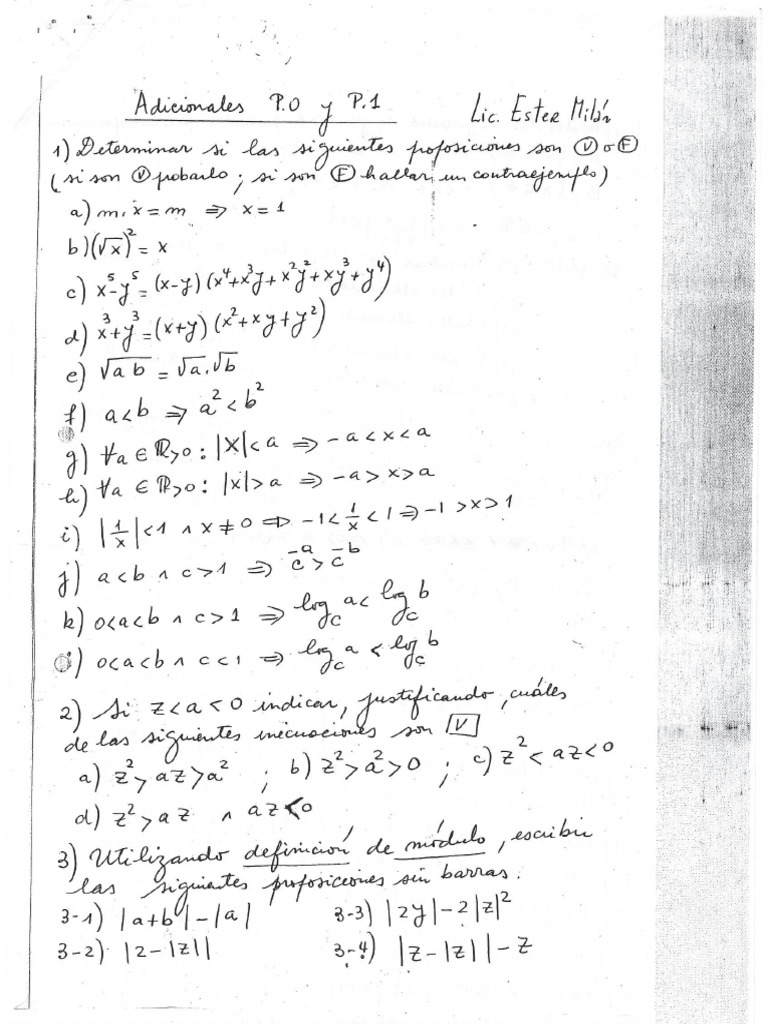 Ejercicios Adicionales | PDF