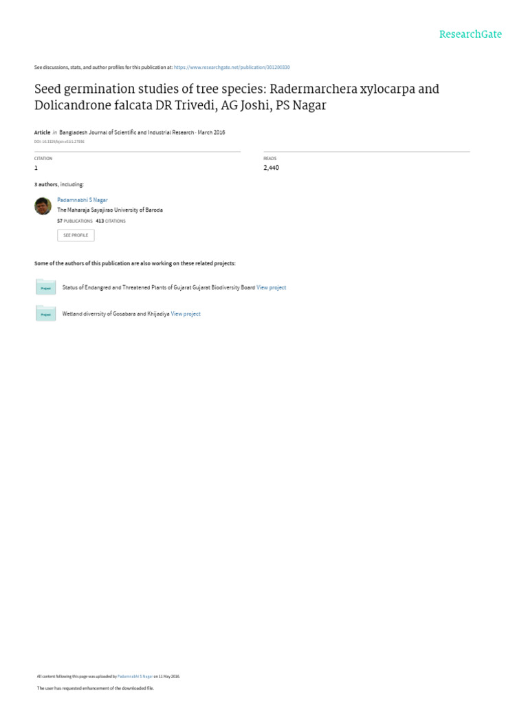 Seed Germination SAMPLE | PDF | Seed | Seedling