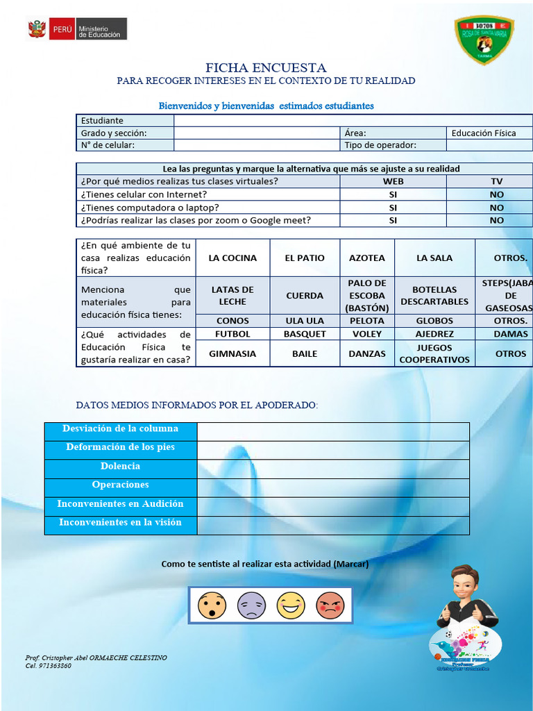 Ficha 1 Encuesta RSM | PDF
