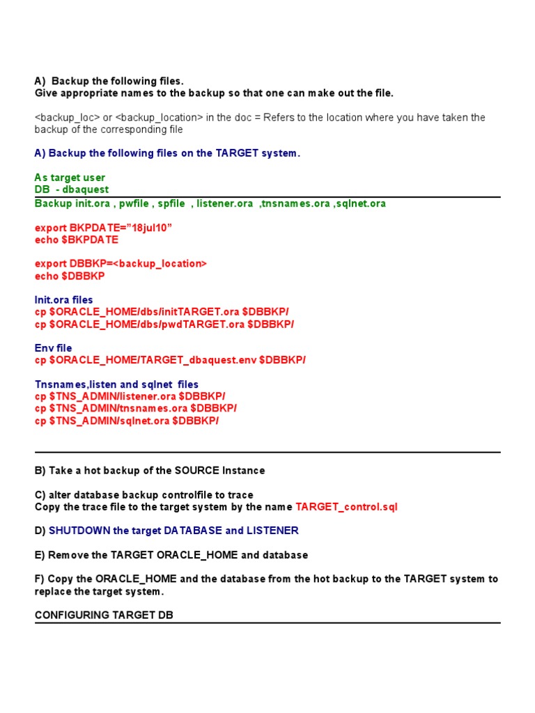 Clone Database | PDF | Backup | Databases