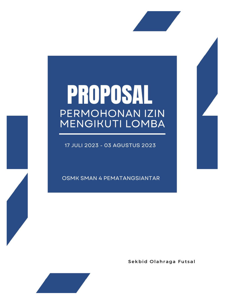 Proposal Lomba Futsal | PDF