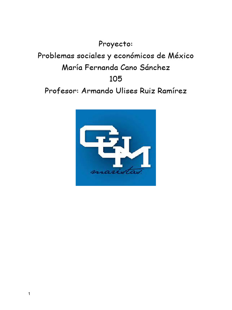 Proyecto Problemas Sociales | PDF | México | Enrique Peña Nieto
