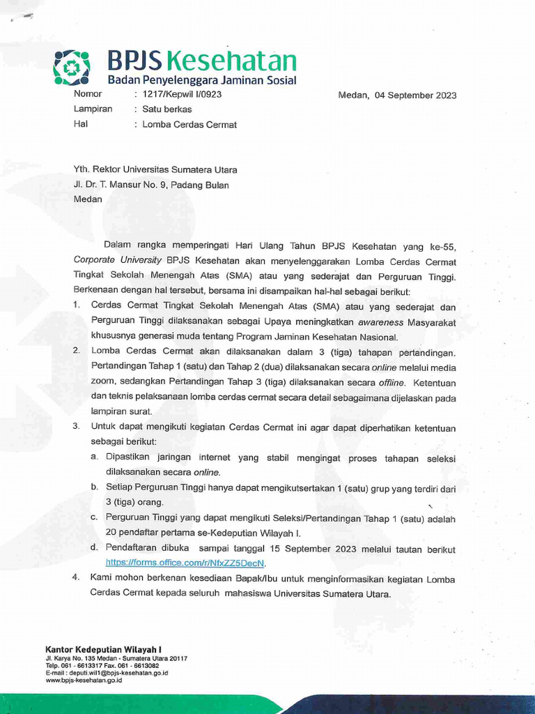 Lomba Cerdas Cermat BPJS | PDF