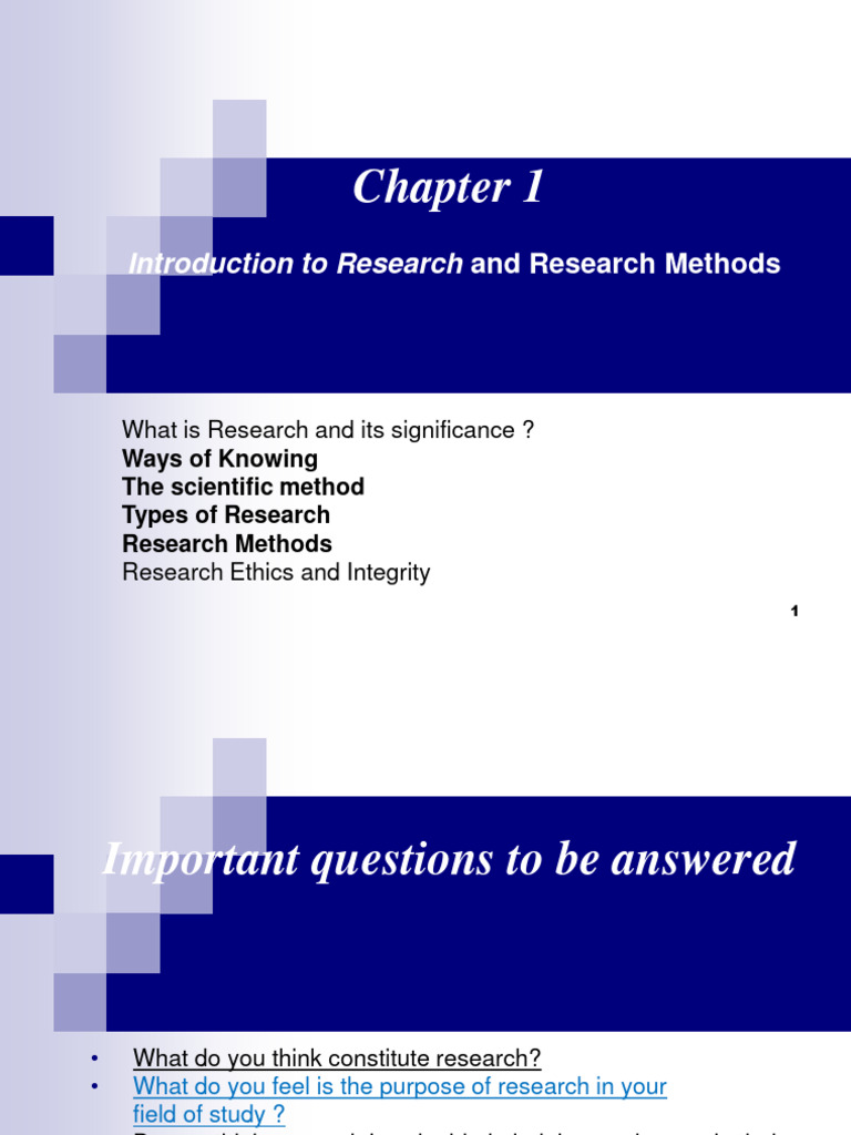 Introduction To Research and Research Methods | PDF | Methodology | Scientific Method