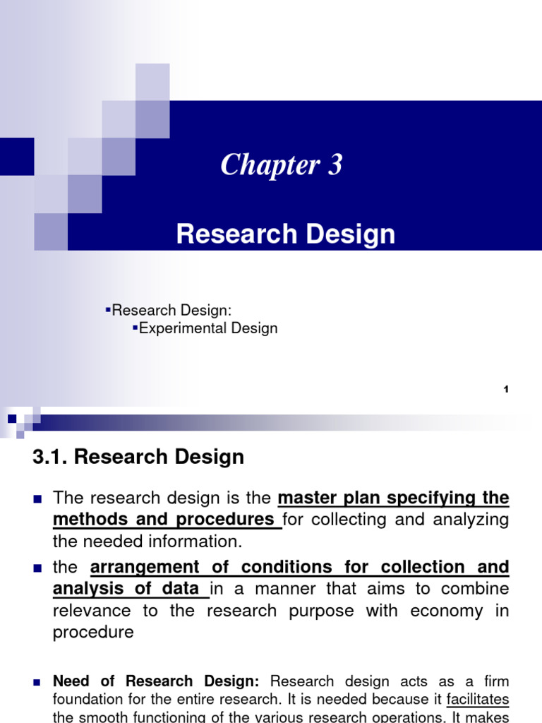 Research Design: Experimental Design | PDF | Sampling (Statistics ...