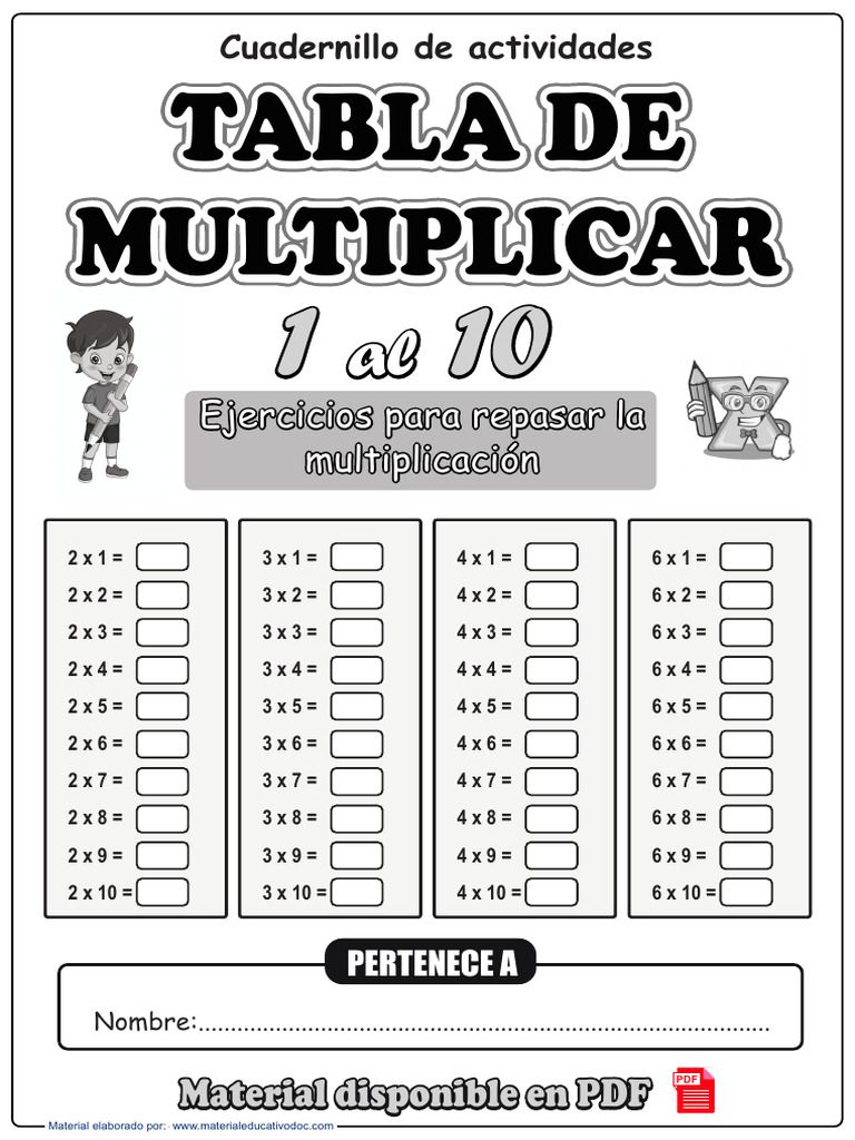 Tabla Multipl I Car | PDF
