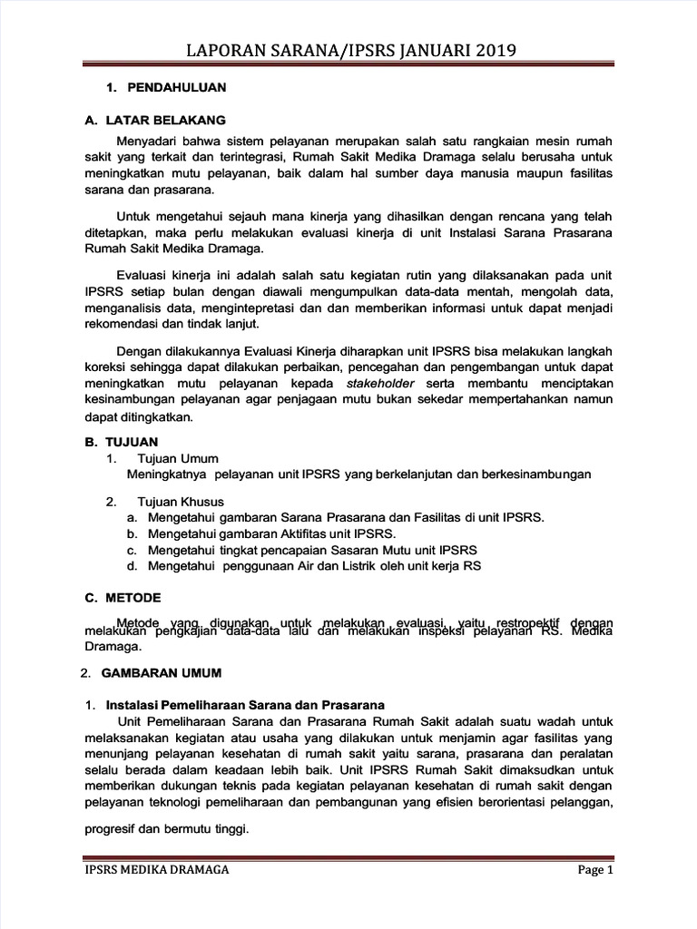 PDF Laporan Bulanan Ipsrs Compress | PDF