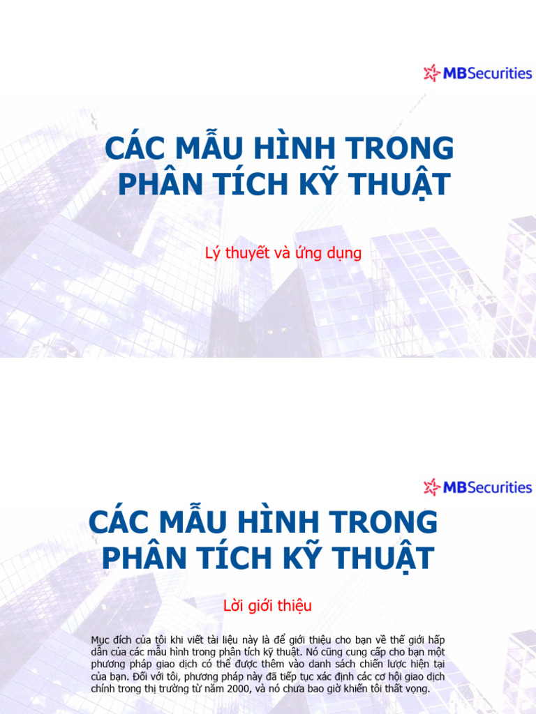 Cac Mau Hinh Trong Phan Tich Ky Thuat (PTKT) | PDF
